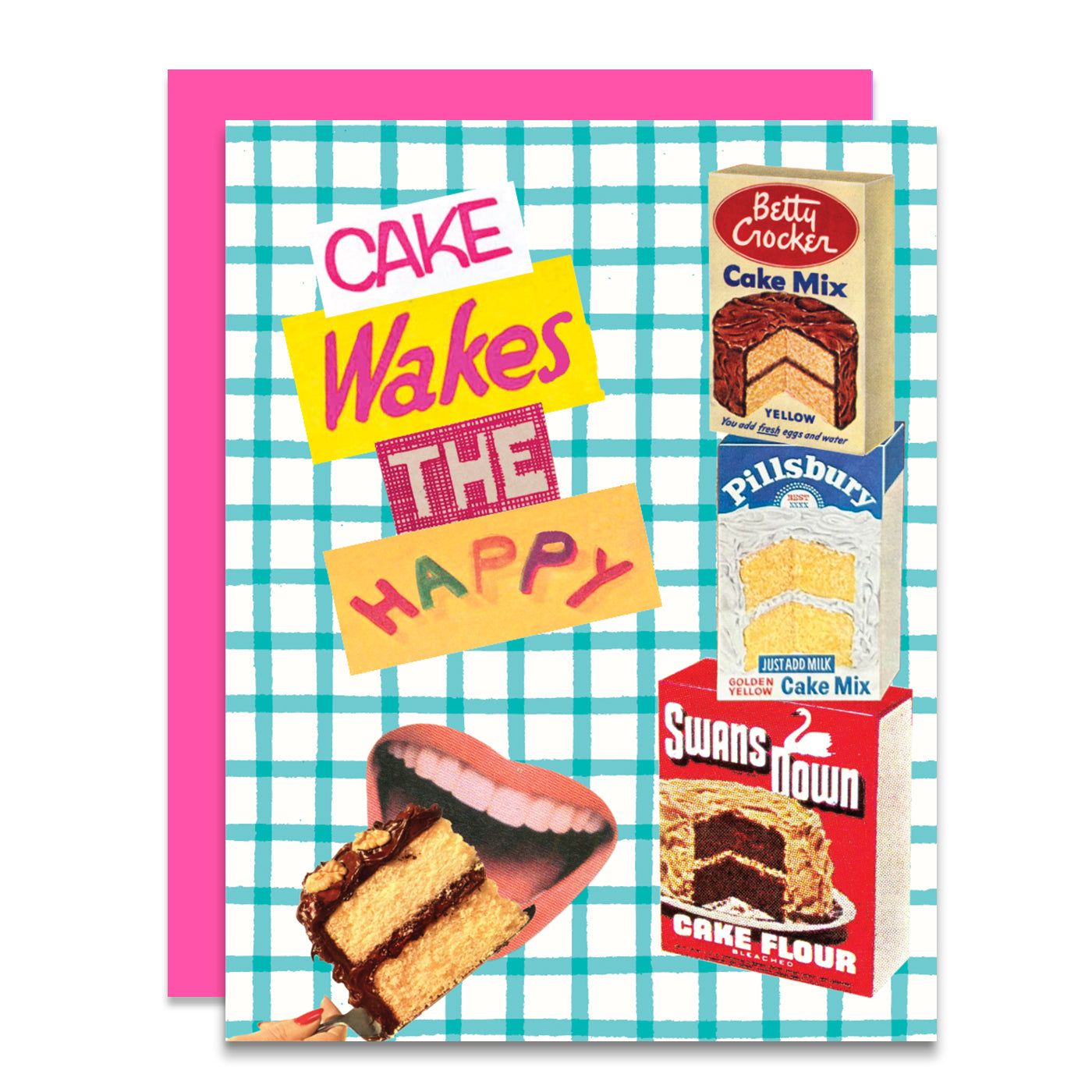 CAKE WAKES THE HAPPY – Greenwich Letterpress